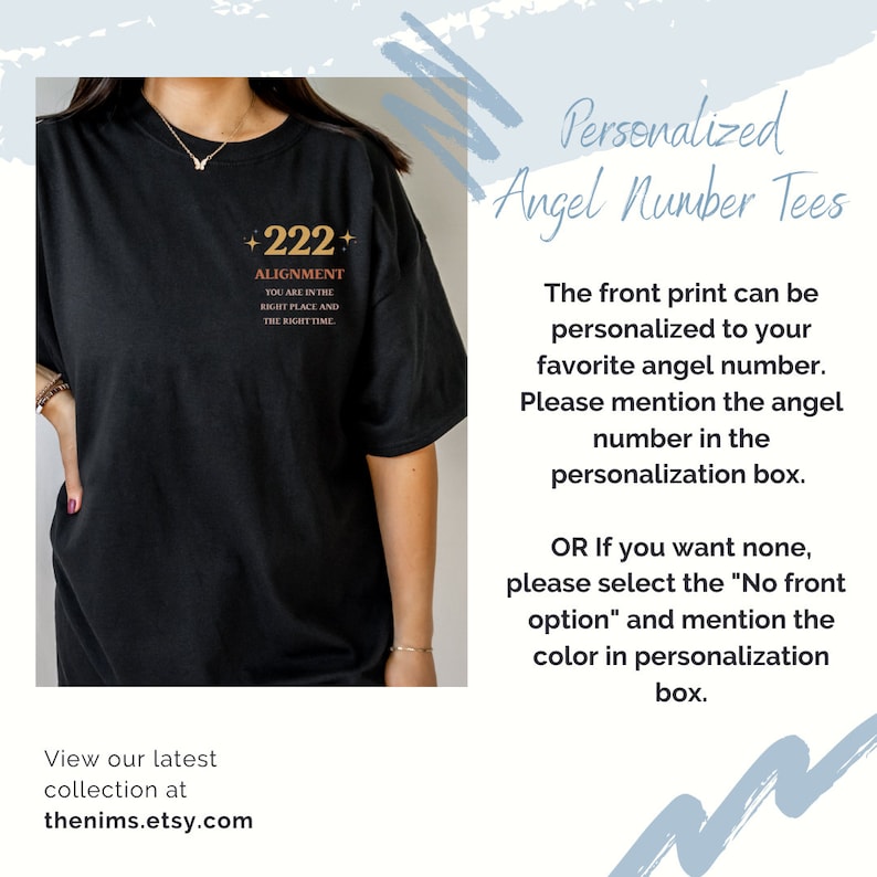 Personalized Angel Number Shirt 222 Angel Numbers Sweatshirt Angel ...