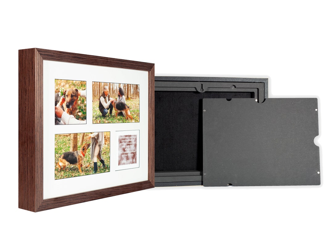 Solid Wood Pet Ashes Frame -14x11" (35.5x28cm) -includes Printing, up ...