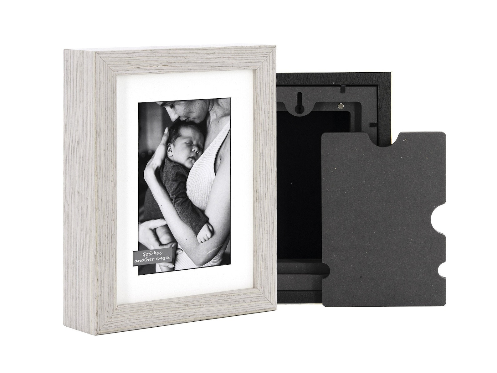 Solid Wood Infant Ashes Frame Urn 8x6 20.3x15.2cm | Etsy