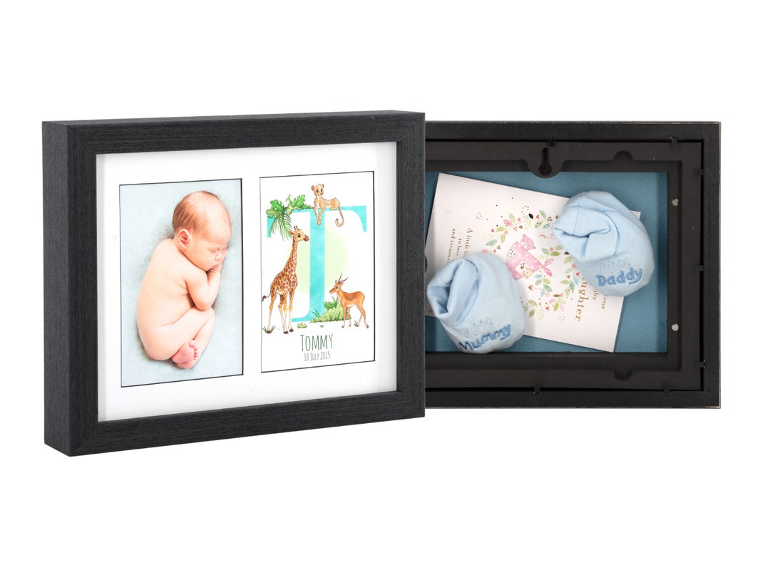 Personalised Keepsake Memory Box Frame 10x8, Gift Box, Children Box ...
