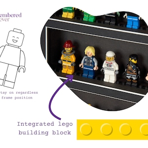 Handcrafted Wood Lego Display Frame - Showcase 138 Mini Figures in ...