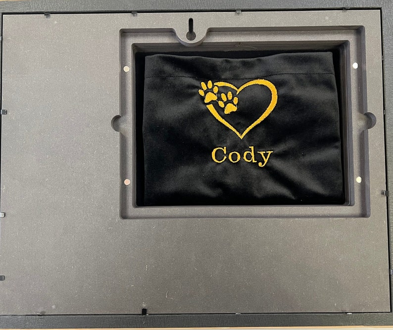 Personalized Embroidered Ashes Pouch, Pet Ashes Keepsake, Animal ...