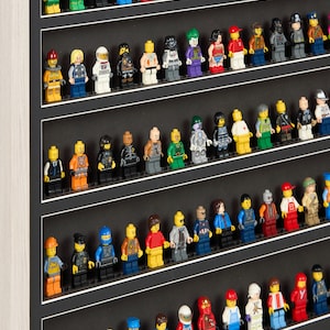 Handcrafted Wood Lego Display Frame - Showcase 138 Mini Figures in ...