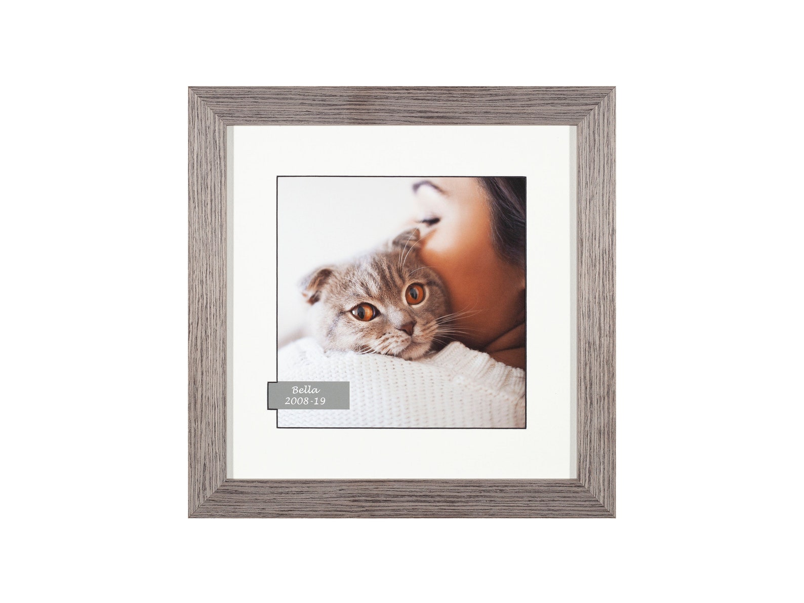 Solid Wood Pet Ashes Frame 8x8 20.3x20.3cm | Etsy