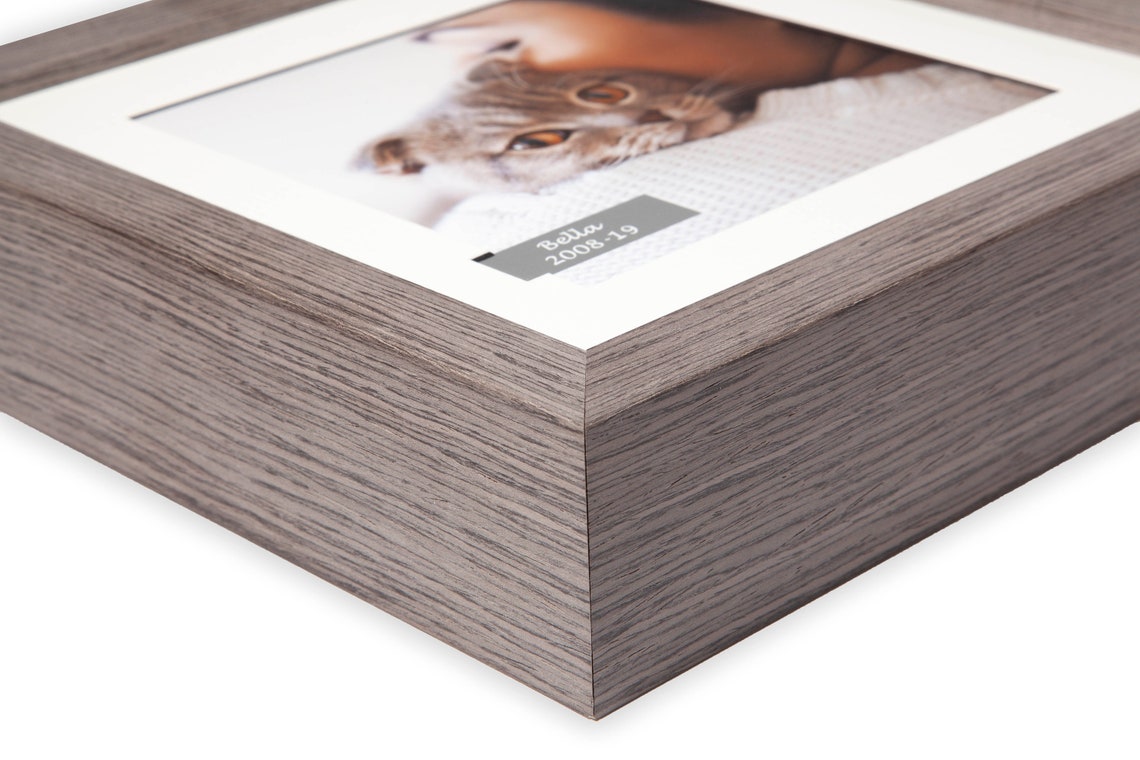 Solid Wood Pet Ashes Frame 8x8 20.3x20.3cm | Etsy
