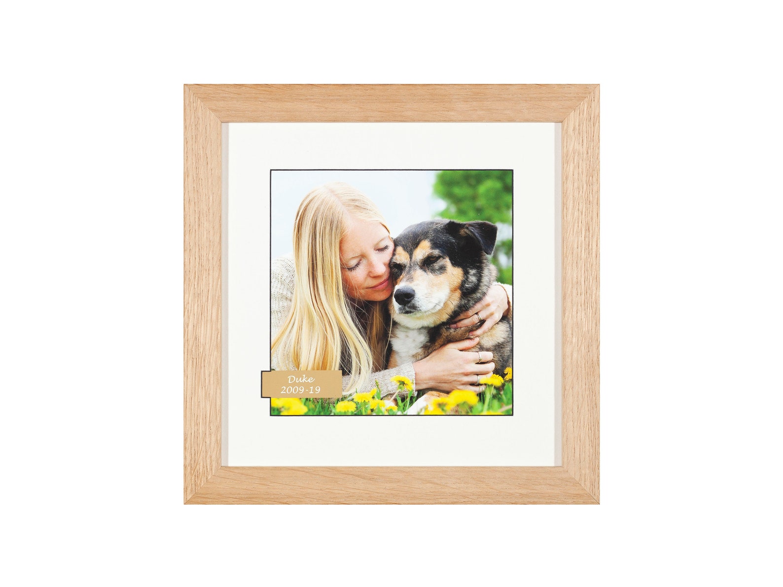 Solid Wood Pet Ashes Frame 8x8 20.3x20.3cm | Etsy