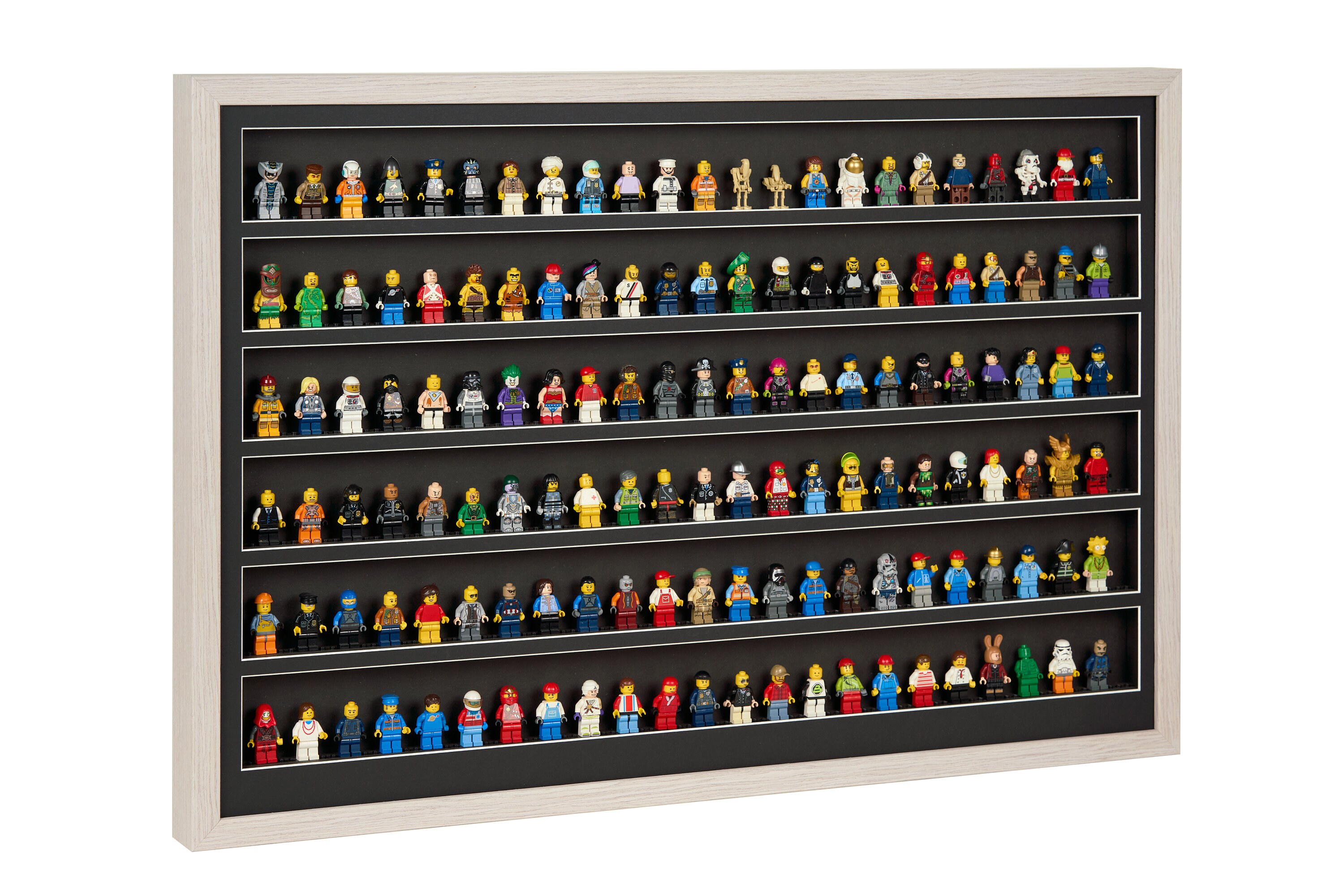 Handcrafted Wood Lego Display Frame - Showcase 138 Mini Figures in ...