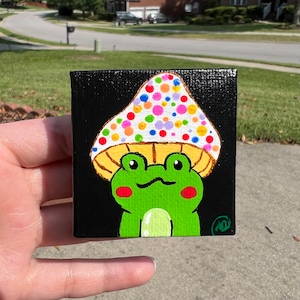 Pride Frogs; 2x2 - Acrylic Painting - Mini - Wall Art - Bisexual ...