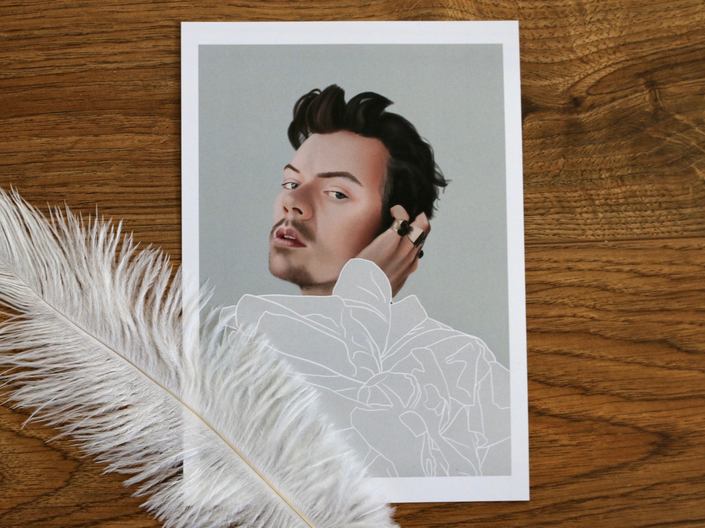 Harry Styles A5 Art Print Eco-friendly Recycled Paper - Etsy