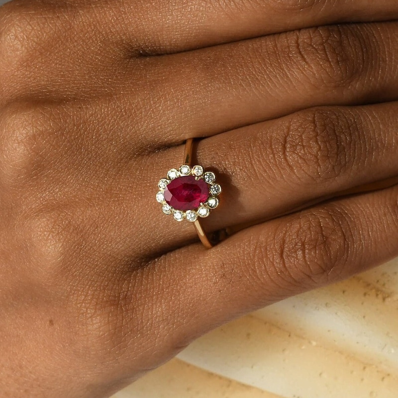 Ruby Wedding Ring - Etsy