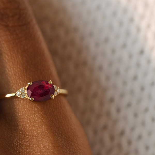 Ruby Rings East to West - Etsy