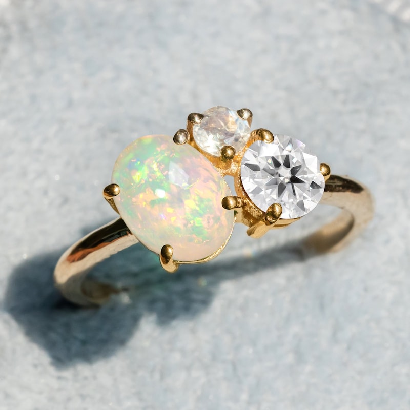 Multi Stone Ring - Etsy