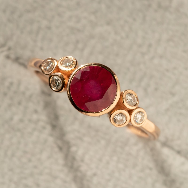 Ruby Engagement Ring - Etsy