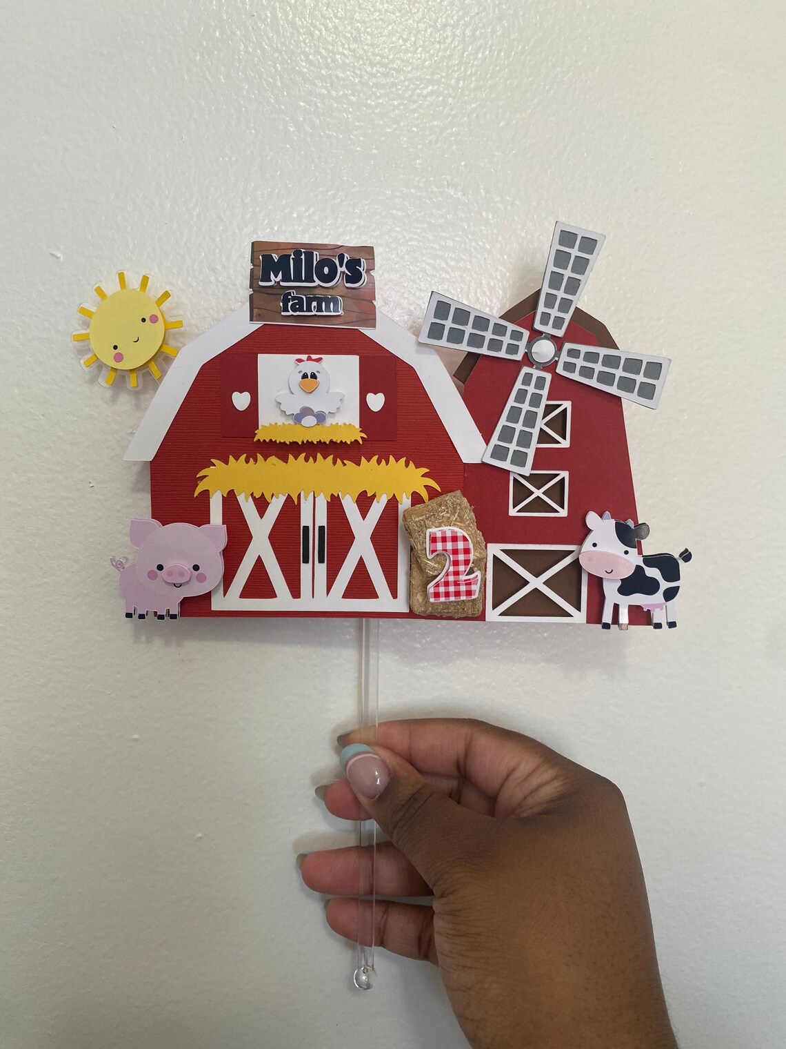 Farm House/ Barn Yard Cake Topper | Etsy