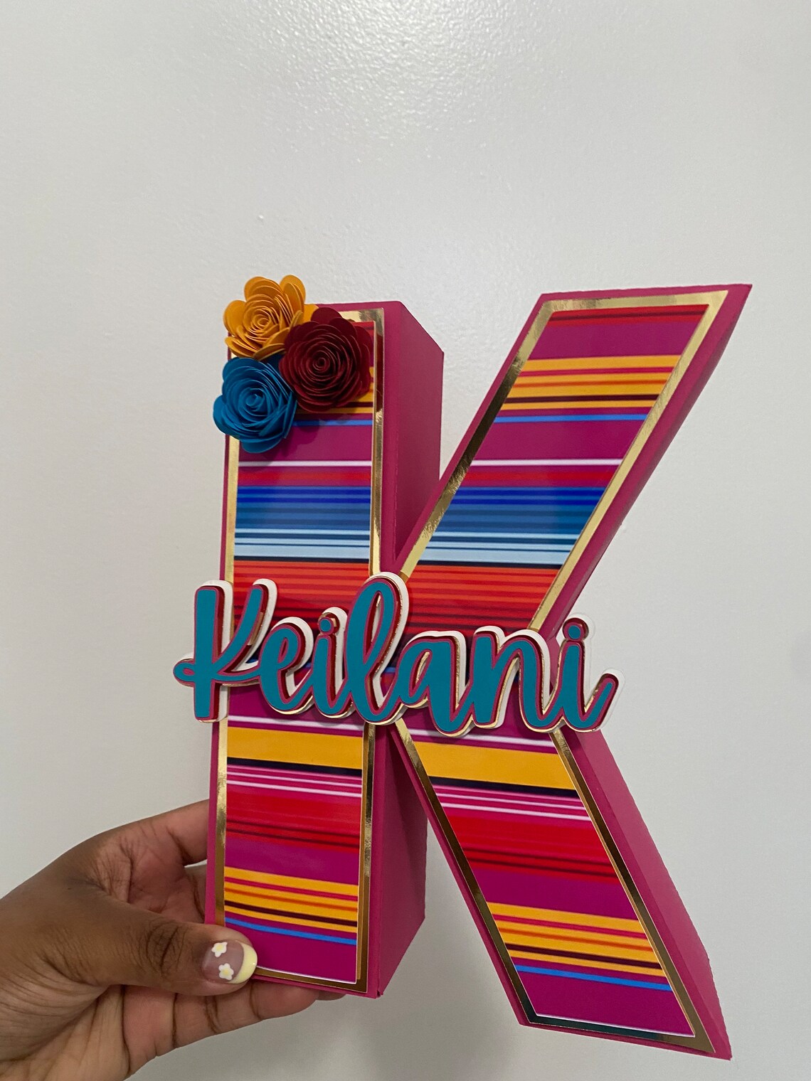 Mexican Fiesta 3D Letter - Etsy