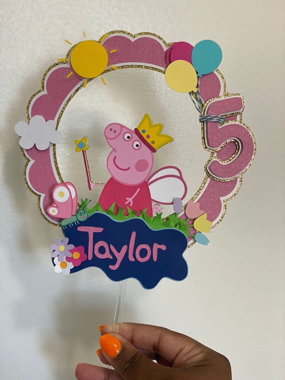Peppa Cake Topper - Etsy