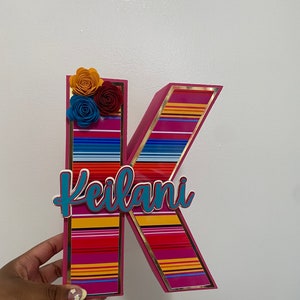 Mexican Fiesta 3D Letter - Etsy