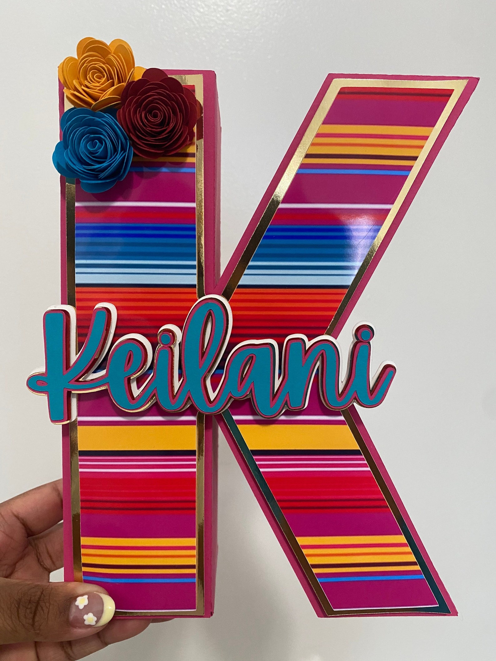 Mexican Fiesta 3D Letter - Etsy