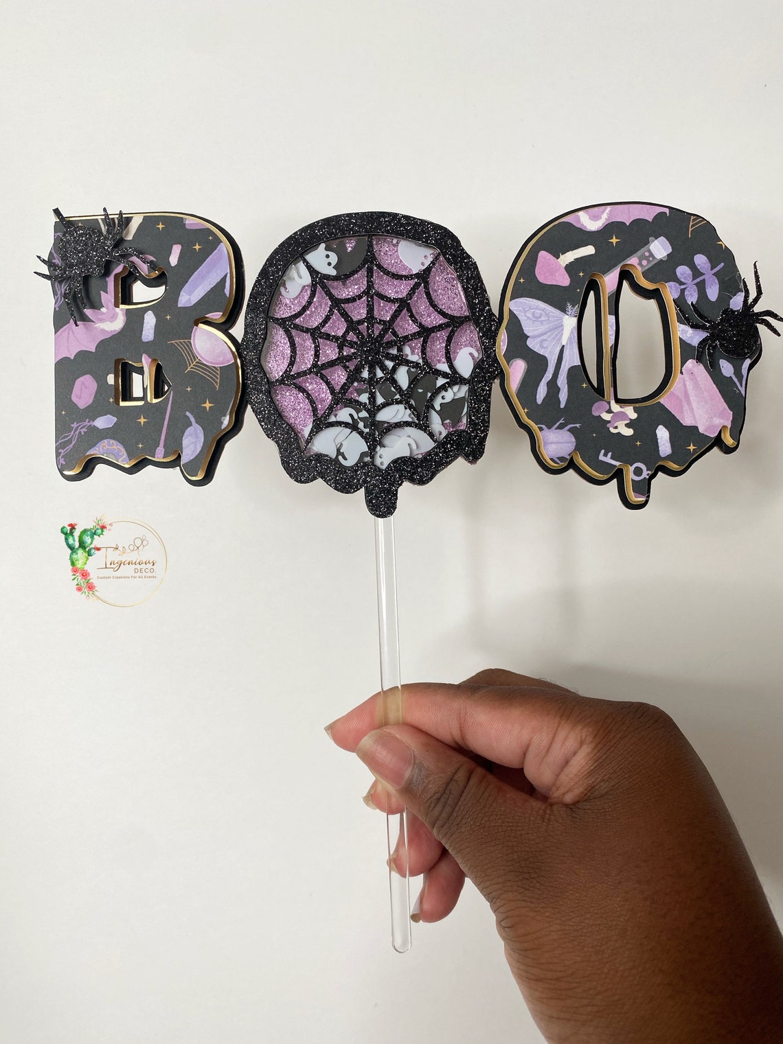 Halloween Shaker Cake Topper | Etsy