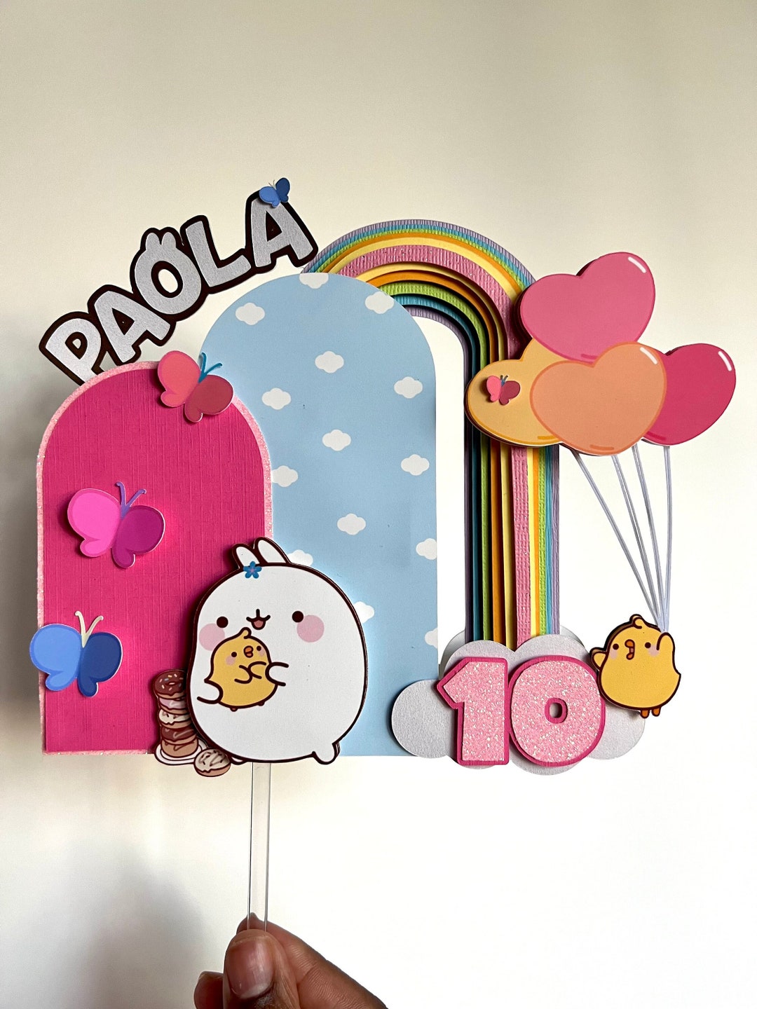 Molang Inspired Cake Topper - Etsy