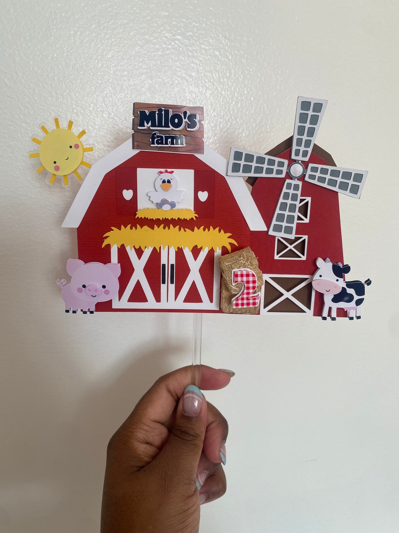 Farm House/ Barn Yard Cake Topper - Etsy