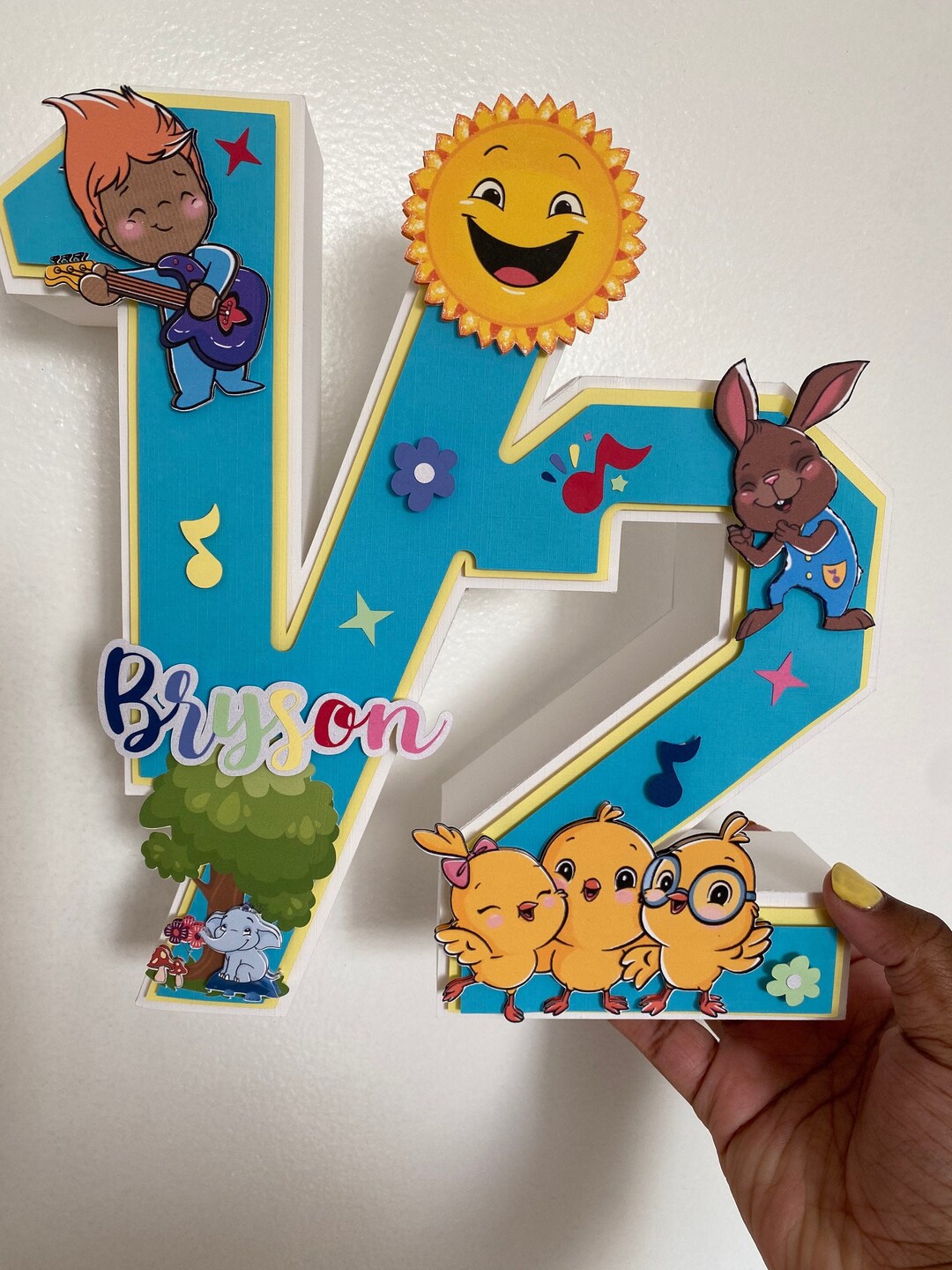 Canticos 1/2 Paper Prop, 3D Paper Prop Number, 3D Number, Half Sign - Etsy