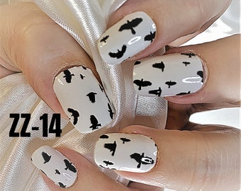 Black Crows Nail Art - Etsy