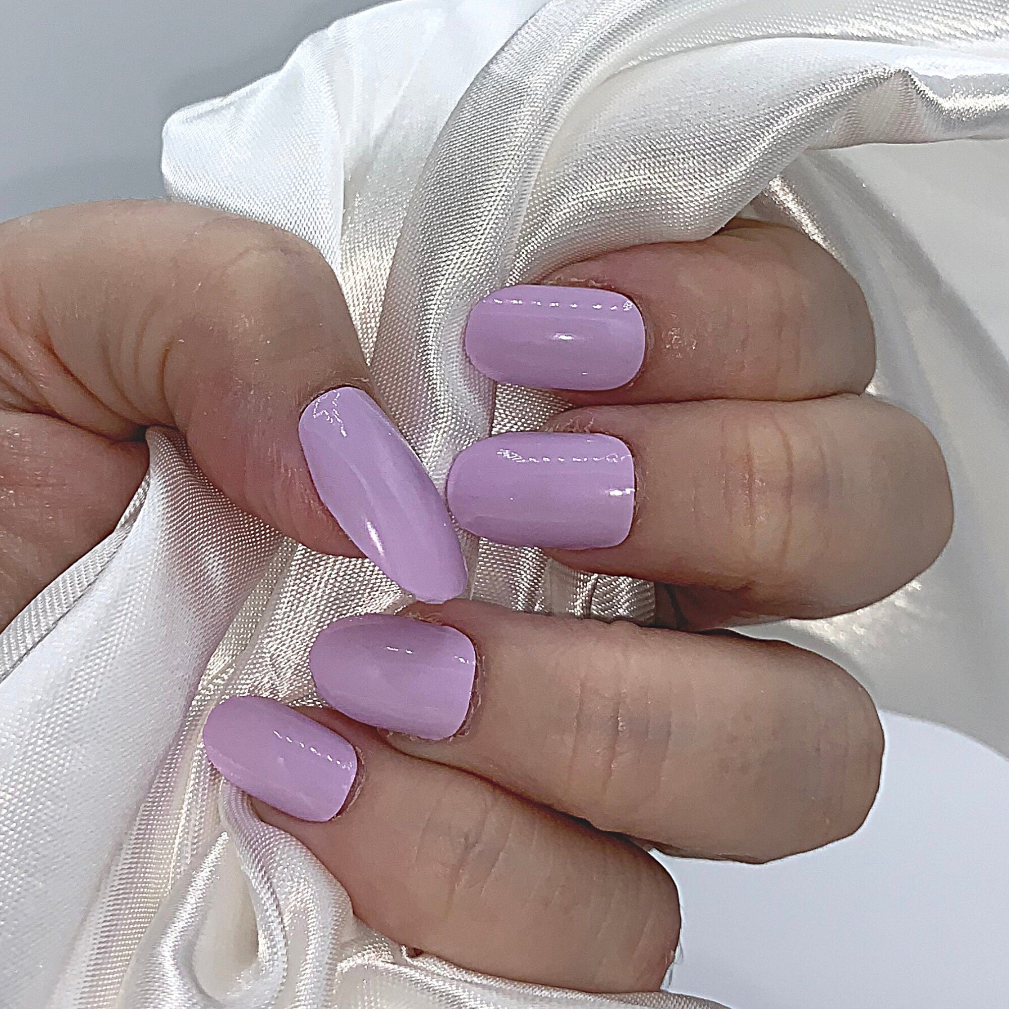 Nail envuelve lavanda color sólido tiras de esmalte real ZZ86 | Etsy