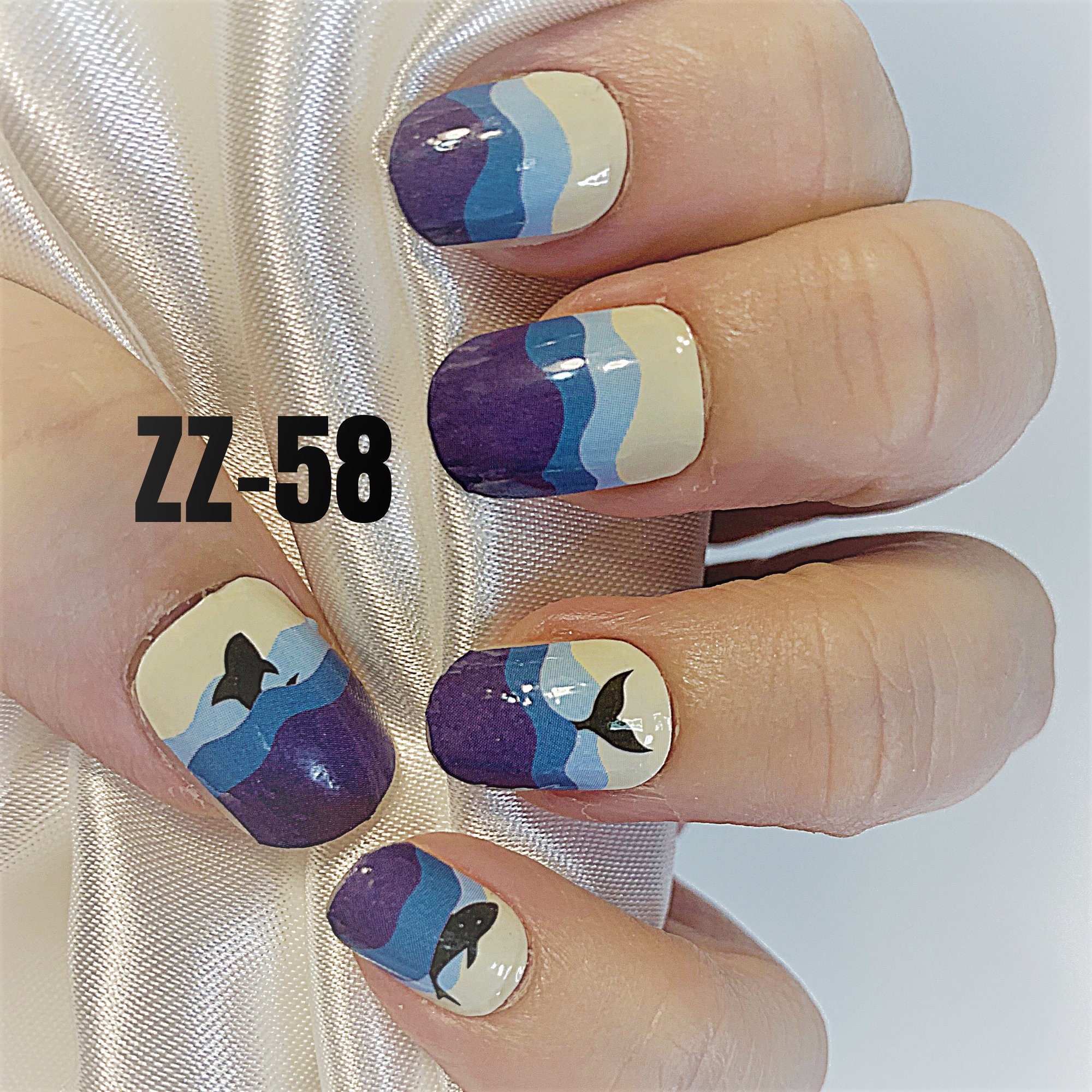 Whale Nail Art