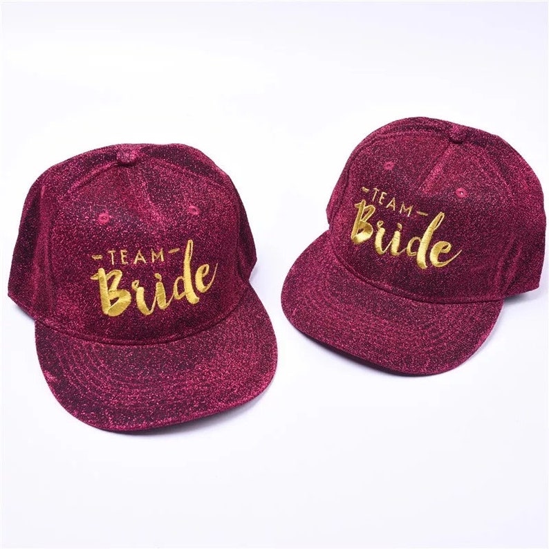 Team Bride Hats for Bachelorette Party, Bride Squad Hats, Bridal Party ...