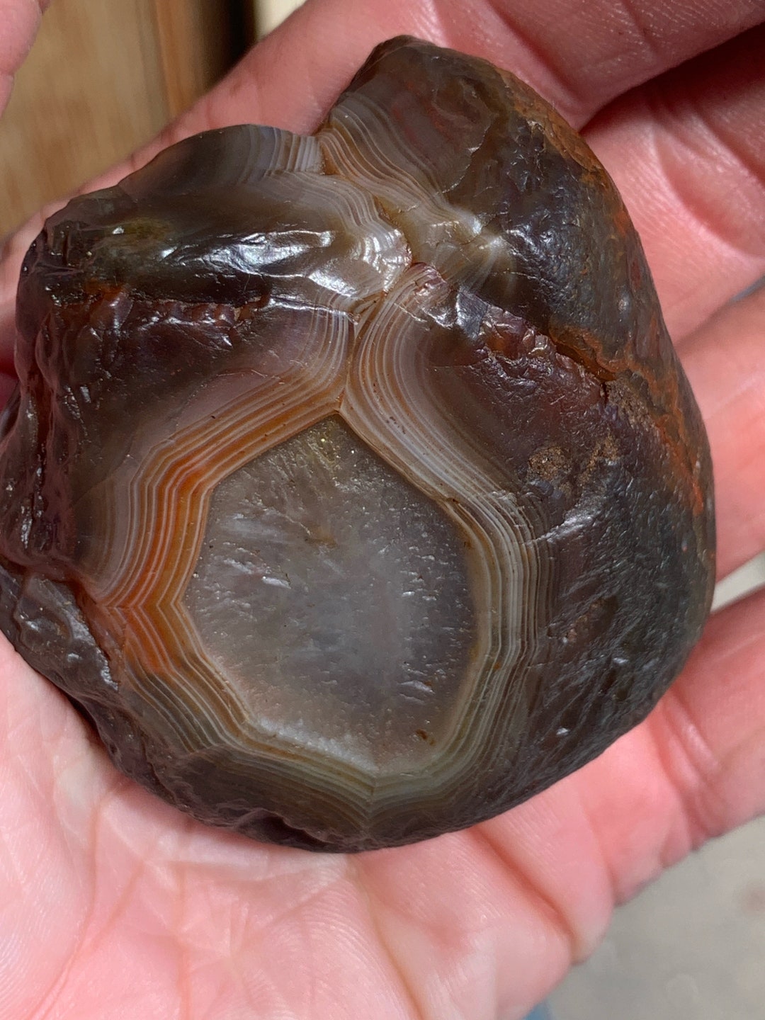 Lake Superior Agate- Very Nice Shape - Shadow Banded- Rough- Banding ...