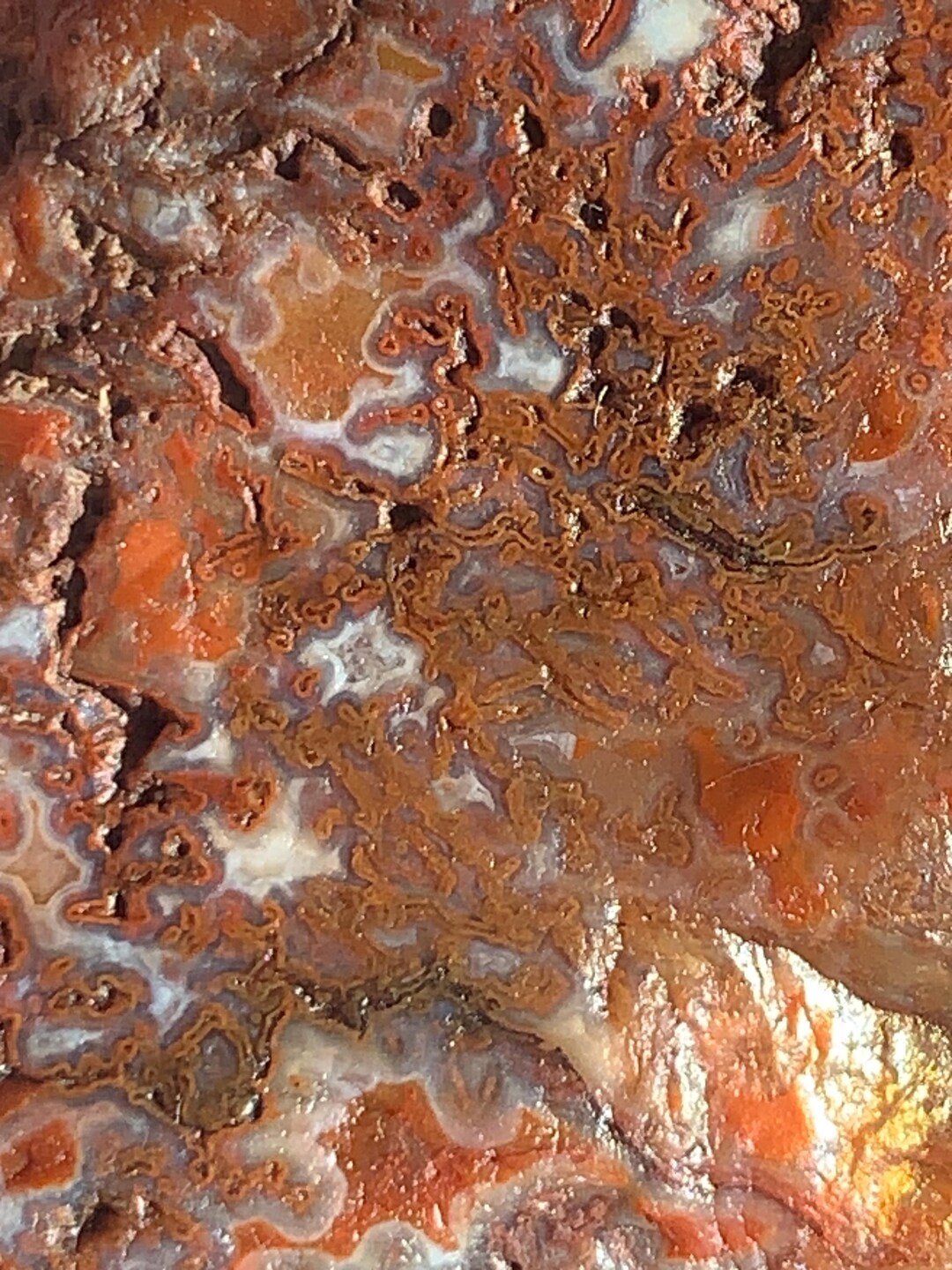 Awesome Fragmented Membrane Lake Superior Agate - 7.5 Oz Very Colorful ...