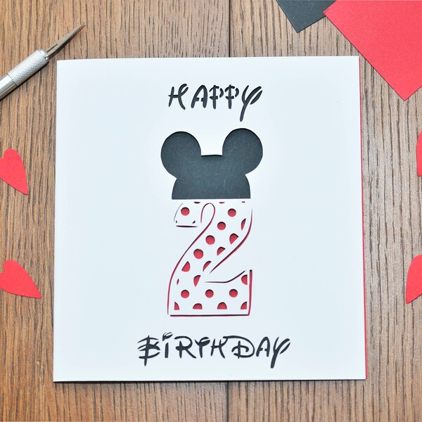Mickey Mouse 5th Birthday Cards - Etsy