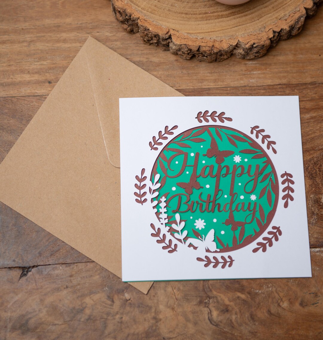 3D Layered Paper-cut Happy Birthday Card - Etsy