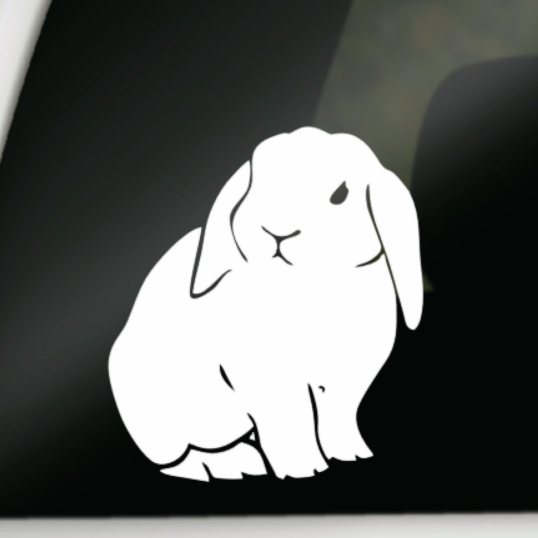 Custom Holland Lop Bunny Rabbit Car Decal Personalized - Etsy