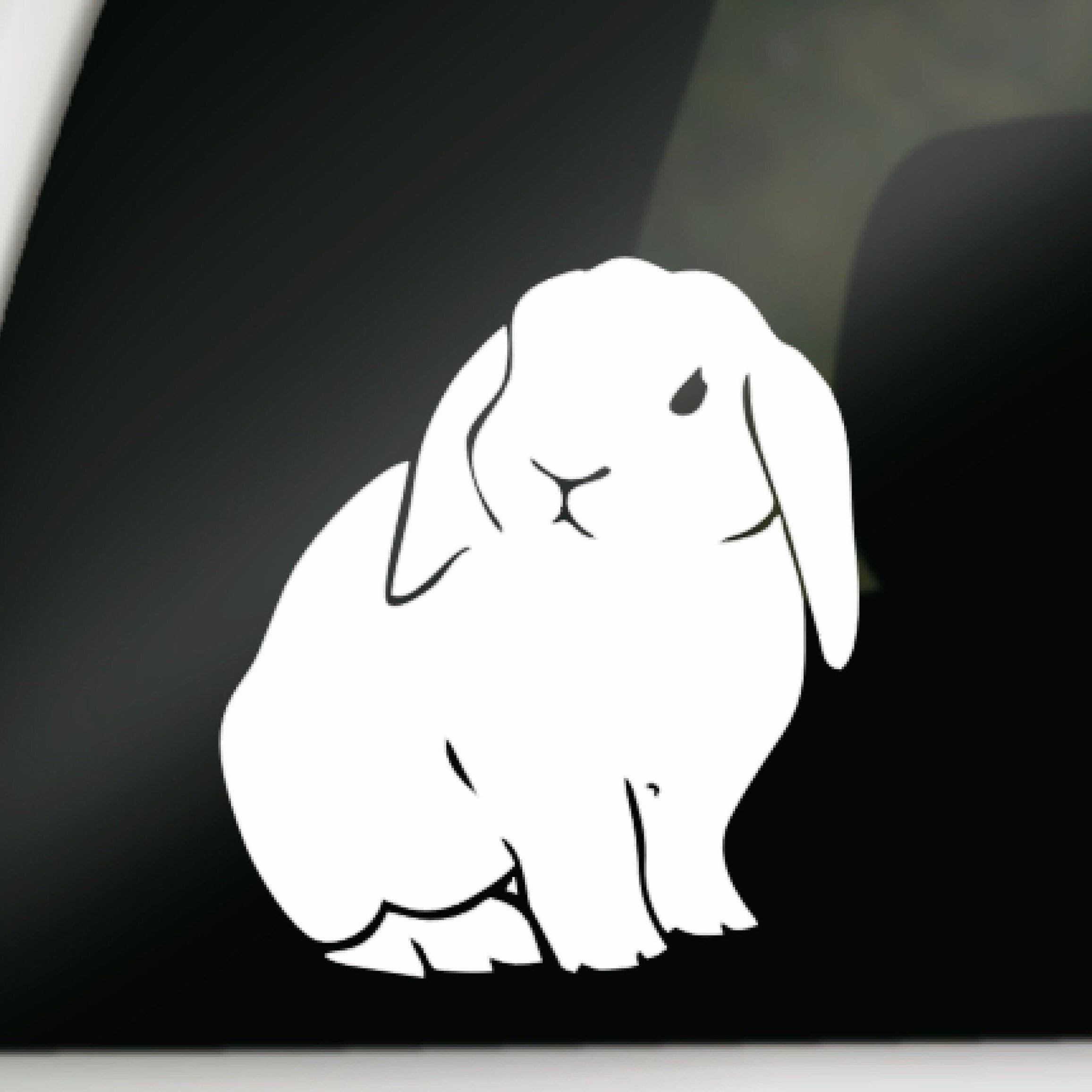 Custom Holland Lop Bunny Rabbit Car Decal Personalized - Etsy