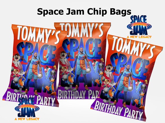 Party Favors & Games Party Supplies Party Favors Space Jam Chip Bag ...