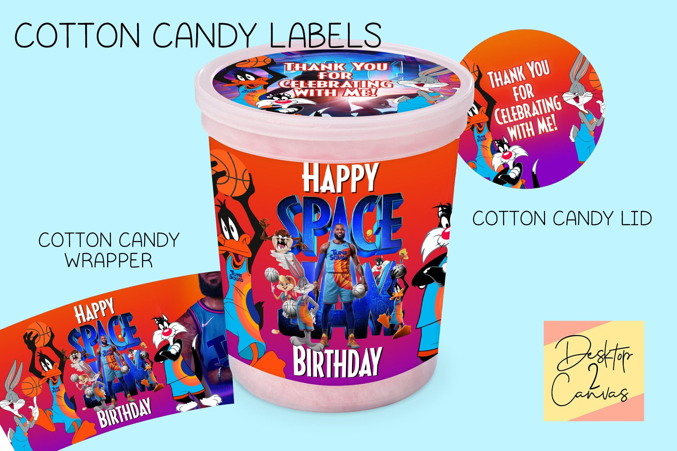 Party Favors & Games Party Supplies Party Favors Space Jam Chip Bag ...