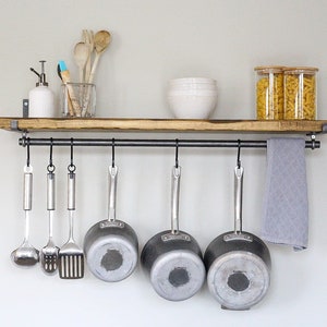 Hanging Rail Untensil Rail Kitchen Rail Kitchen Storage Utensil Rack ...