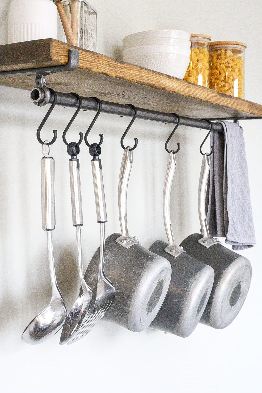Hanging Rail Untensil Rail Kitchen Rail Kitchen Storage Utensil Rack ...
