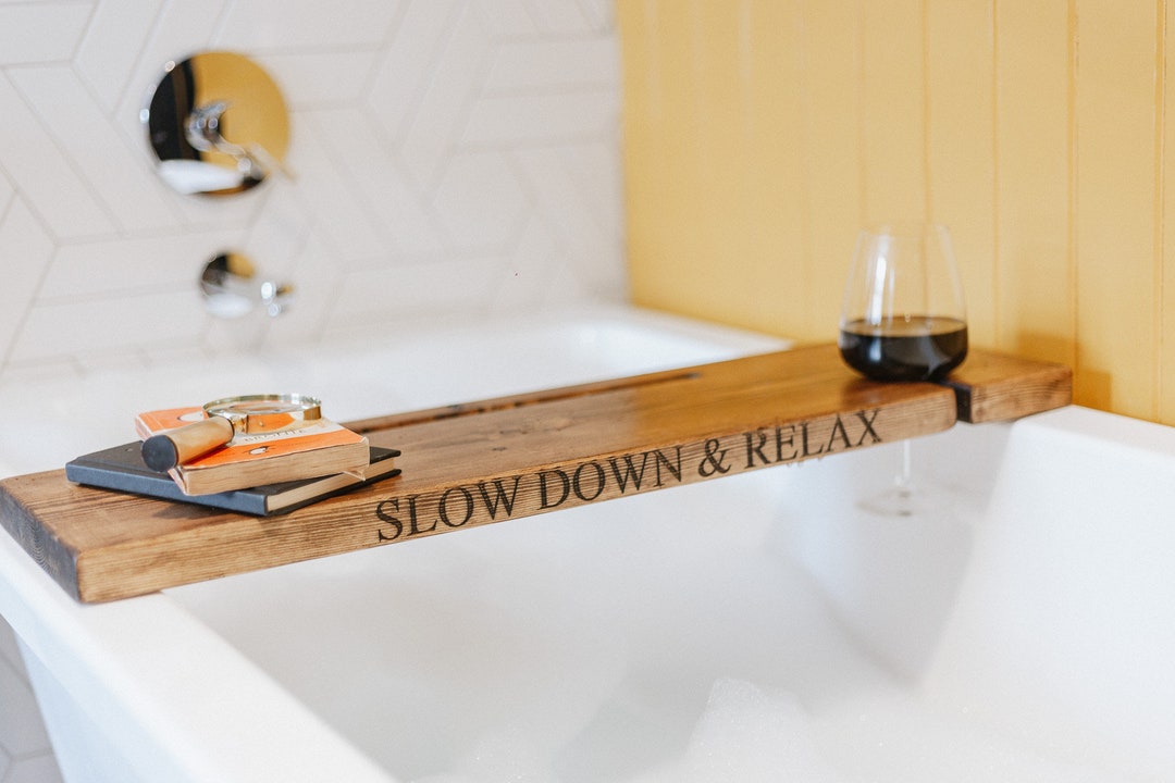 Personalised Bath Caddy Bath Caddy Bath Board Handmade Engraved - Etsy
