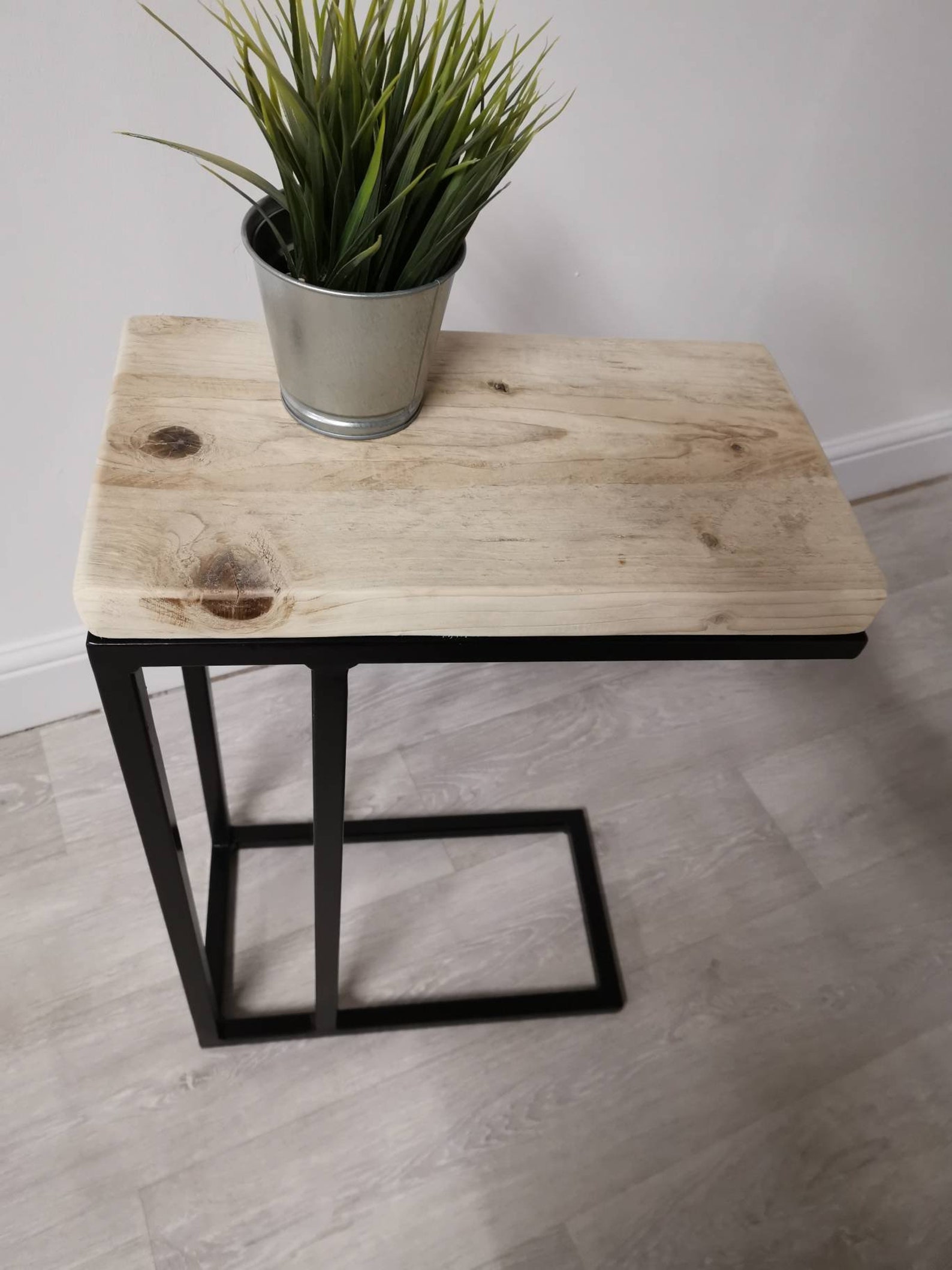 Rustic Solid Wood Bedside Table Side Table Night Table Using | Etsy