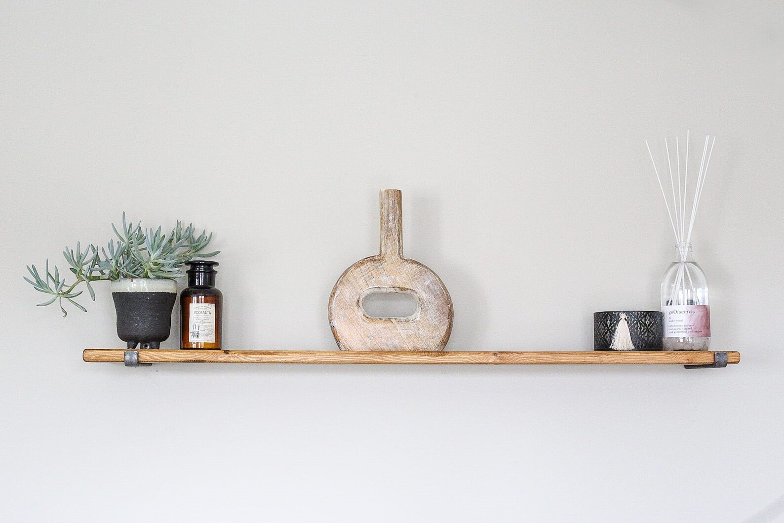 SLIM Rustic Shelves Handcrafted With Industrial Raw Steel - Etsy