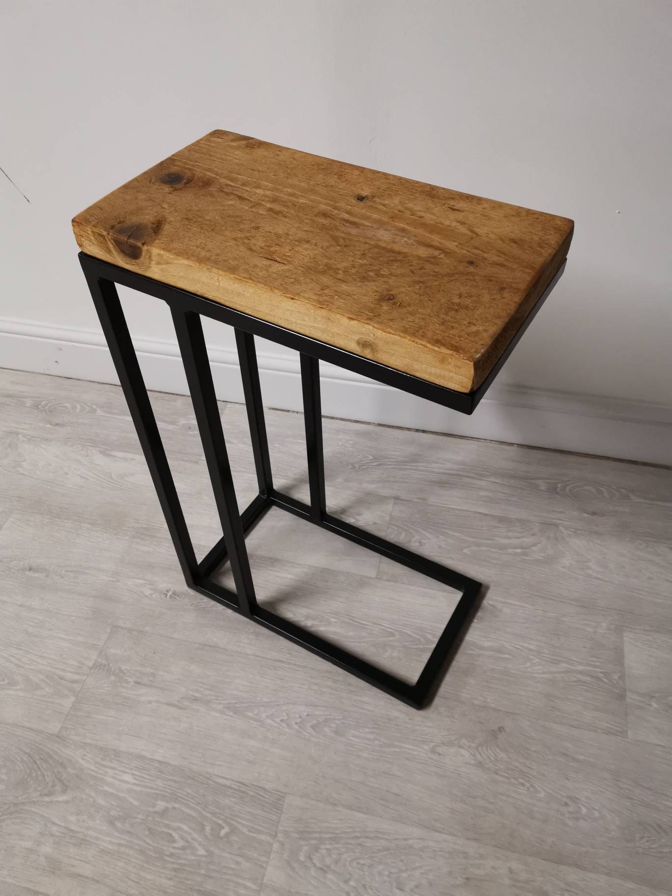 Rustic Solid Wood Bedside Table Side Table Night Table Using | Etsy