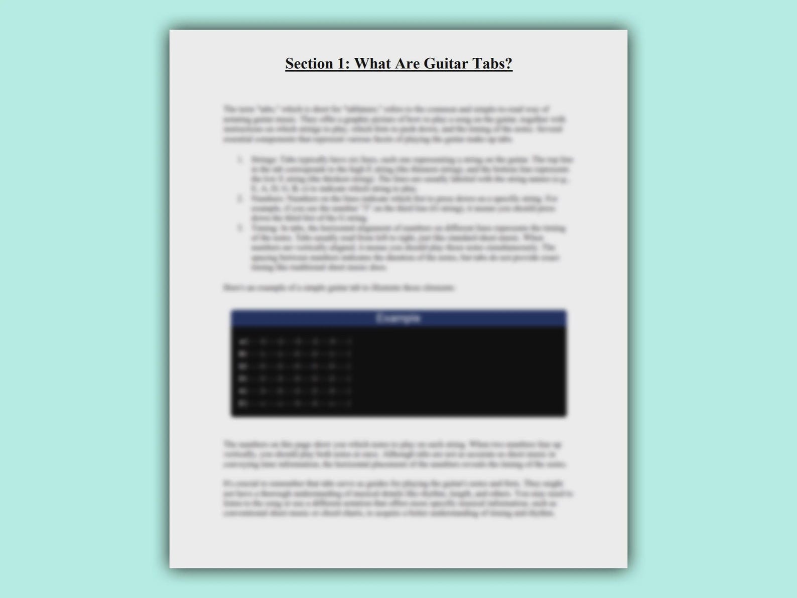 Reading Guitar Tabs - Ultimate Guide | Learn to Read & Play Guitar ...
