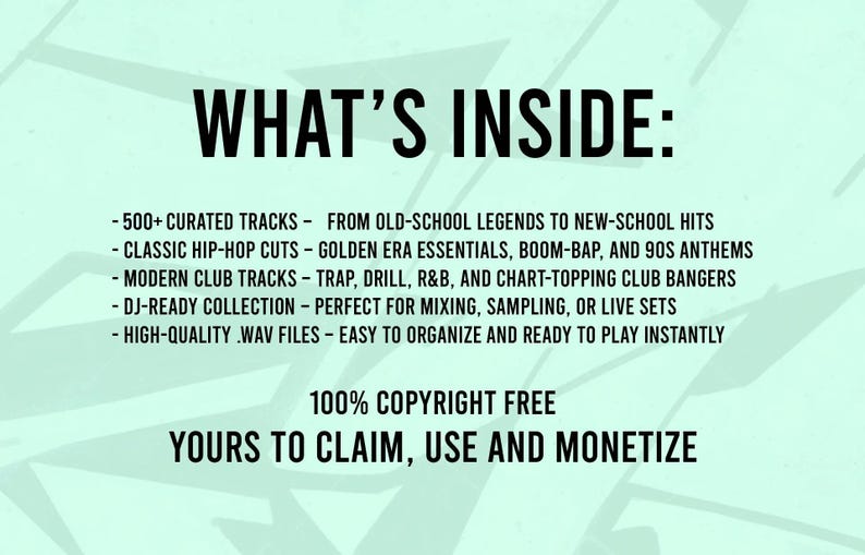 500+ Instrumental Hip-hop Tracks | Classic & Modern Club Tracks - Etsy