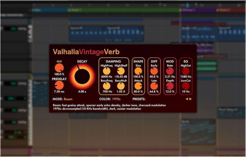 Valhalla Vintageverb | Preset Pack - Etsy