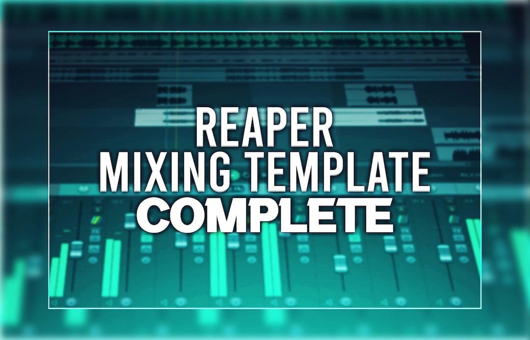 REAPER 7 - Professional Mixing Template - Etsy