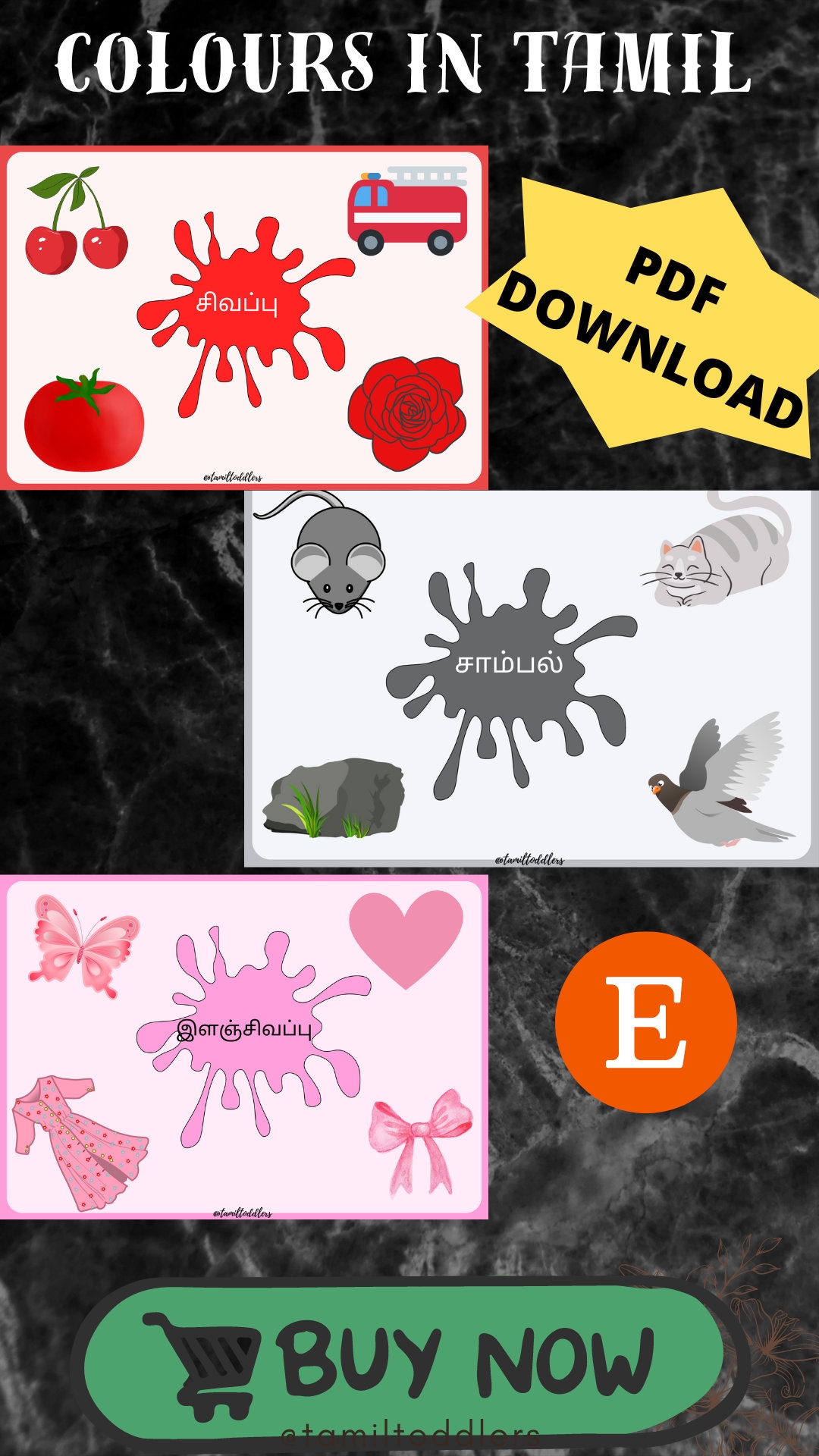 Colors Chart Tamil~ Colors Flashcard~ Tamil Colors Posters - Etsy