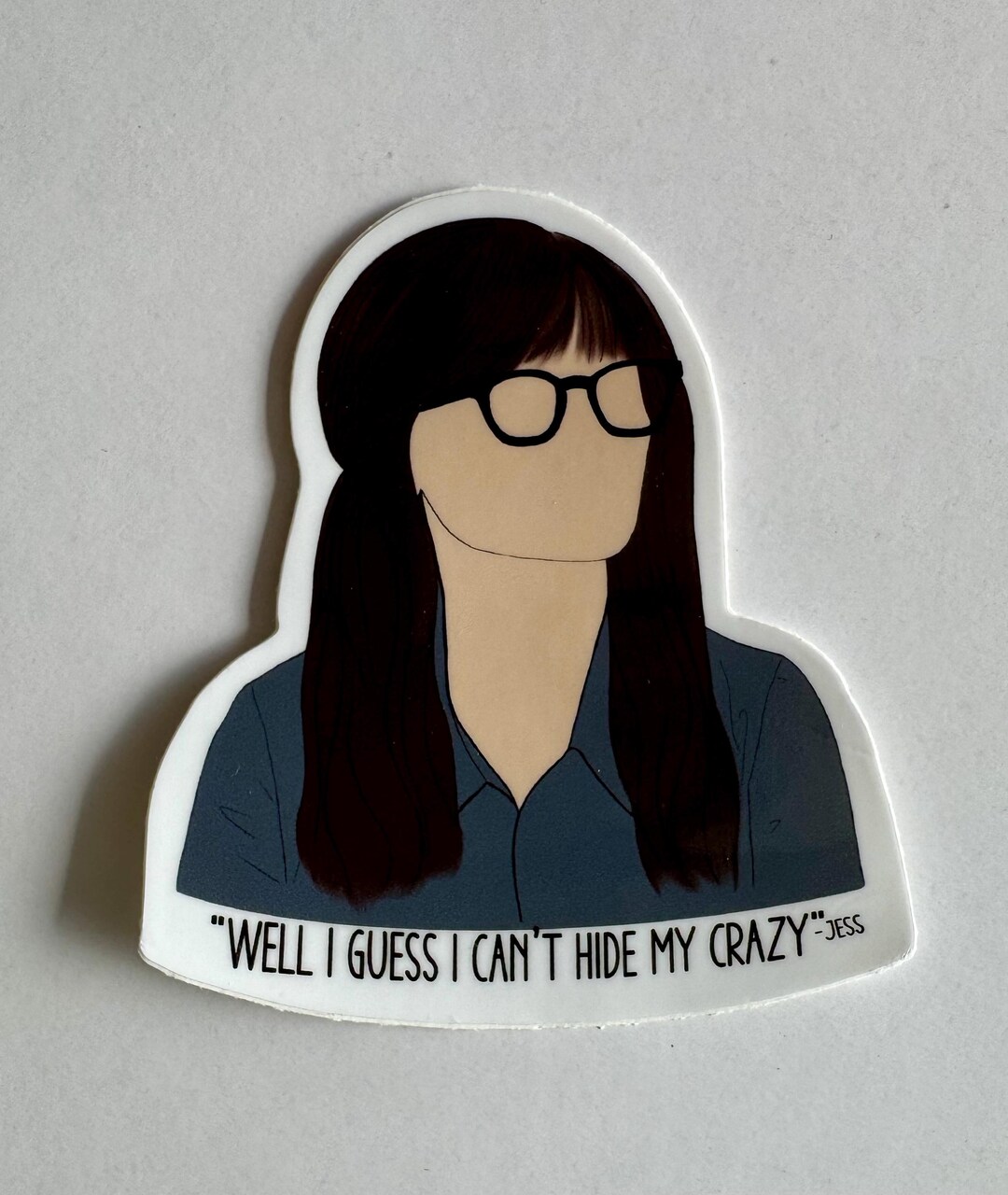 New Girl Stickers - Etsy